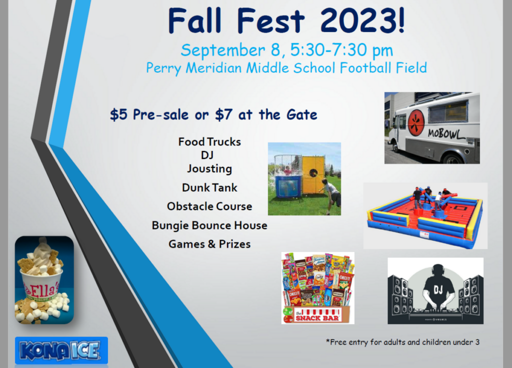 PTSA Fall Fest 2023 - Friday, September 8th - Perry Meridian 6th Grade ...