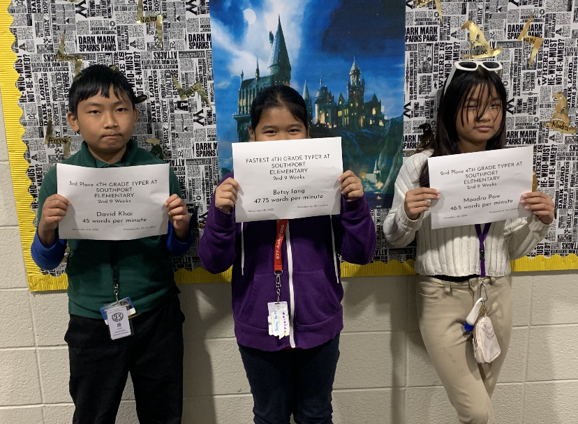 Typing Contest Winners - Southport Elementary